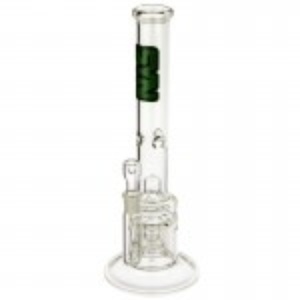 SYN Glass Fullsized Nested Triple Showerhead Perc Bong - Green Label ...